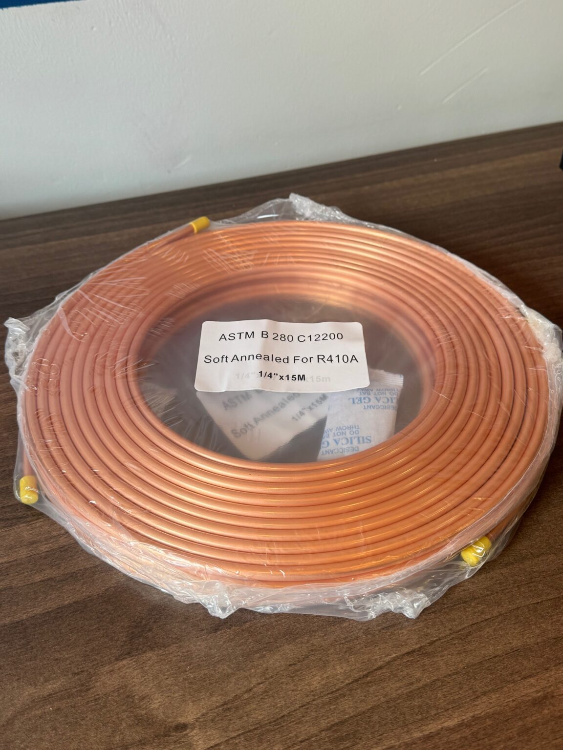 Copper pipe soft drawn 15m R410A 1/4 or 6.35 mm – AllAir